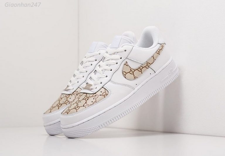 Review Nike Air Force 1 Gucci mẫu custom cực hot, dễ phối đồ