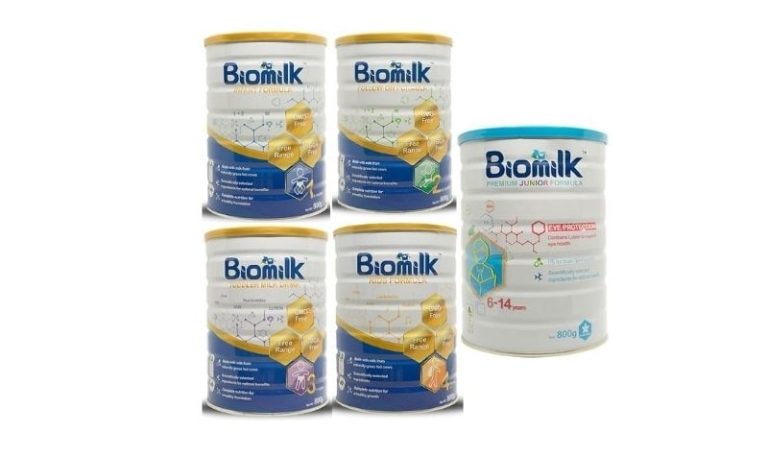 Review sữa bột Biomilk Úc 1 2 3 4 cho bé phát triển toàn diện