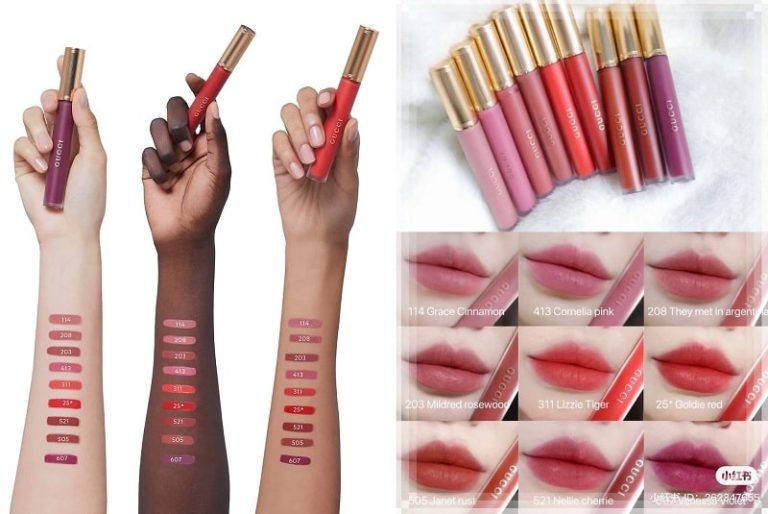 Top 9 màu son kem Gucci chính hãng đẹp nhất siêu lì siêu hot